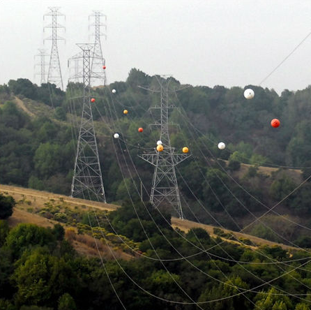 Visual Warning Aircraft Warning Sphere For Electricity Transmission Line