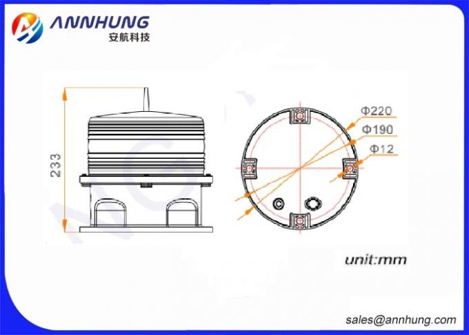 Hot Resistance Aviation Warning Lights With Medium Intensity Type B