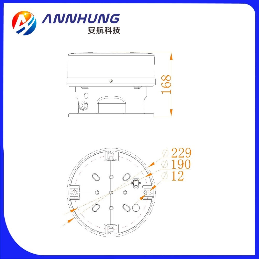 Flashing Mode Aeronautical Obstruction Light IP66 For High - Rise Building