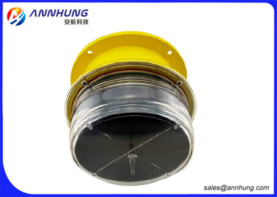 Red Solar LED Aviation Obstruction Light for Tower Crane and Wind Turbine