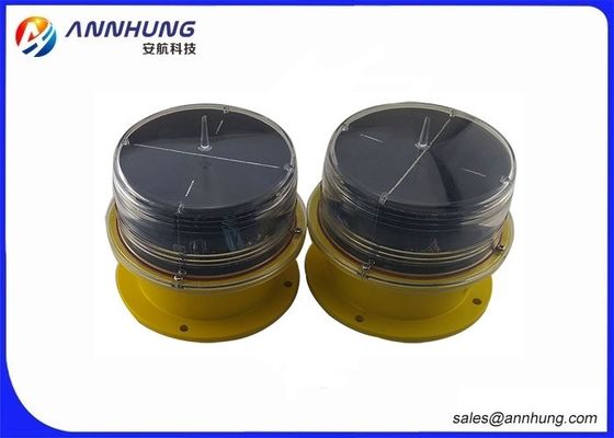 Solar Powered Aircraft Warning Light On Towers Vibrations And UV Protection