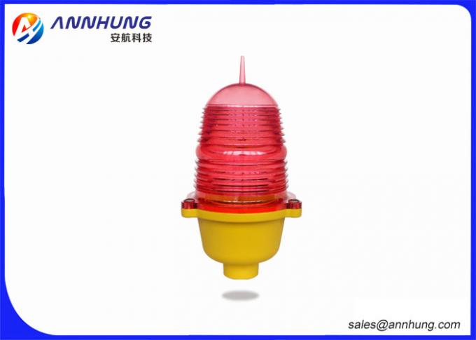 LED Single Aircraft Warning Light On Towers Aluminum Alloy Steady Burning