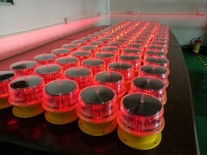 Runway Edge Lighting / Solar Powered Runway Lights Recyclable Batteries